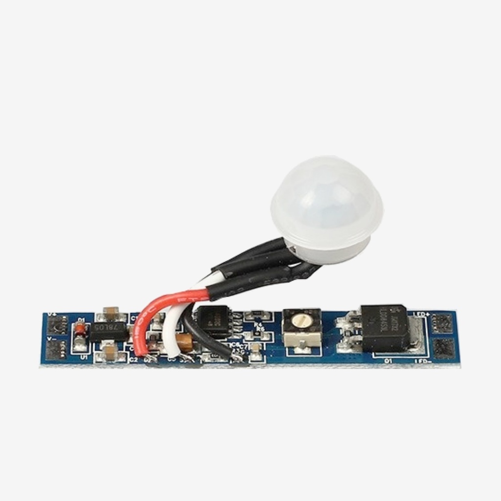 Switch Sensor de Presencia PIR - Interno (12-24v 8A) | Luthia